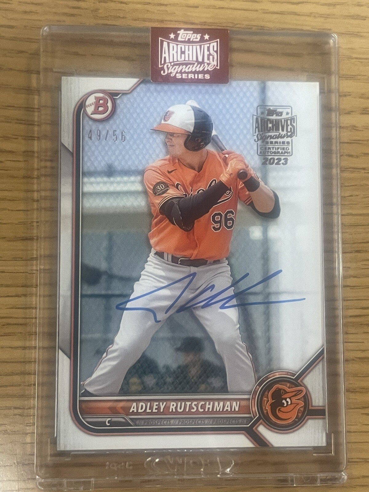 2023 Topps Archives Signature 2022 Bowman prospect Auto Adley Rutschman ...
