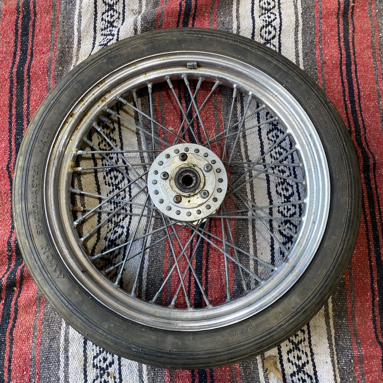 Harley Chrome Wheel T 19 X 250 TLA DOT Tire Avon Speedmaster MKII 3.50 ...