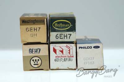 5 Vintage Mix 6EH7/EF183/6К13П Noval Pentode Audio Vacuum Tube Valve ...