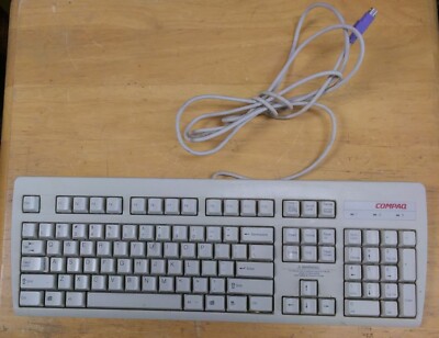 Vintage Compaq Computer Keyboard Model RT235BTW Untested | eBay