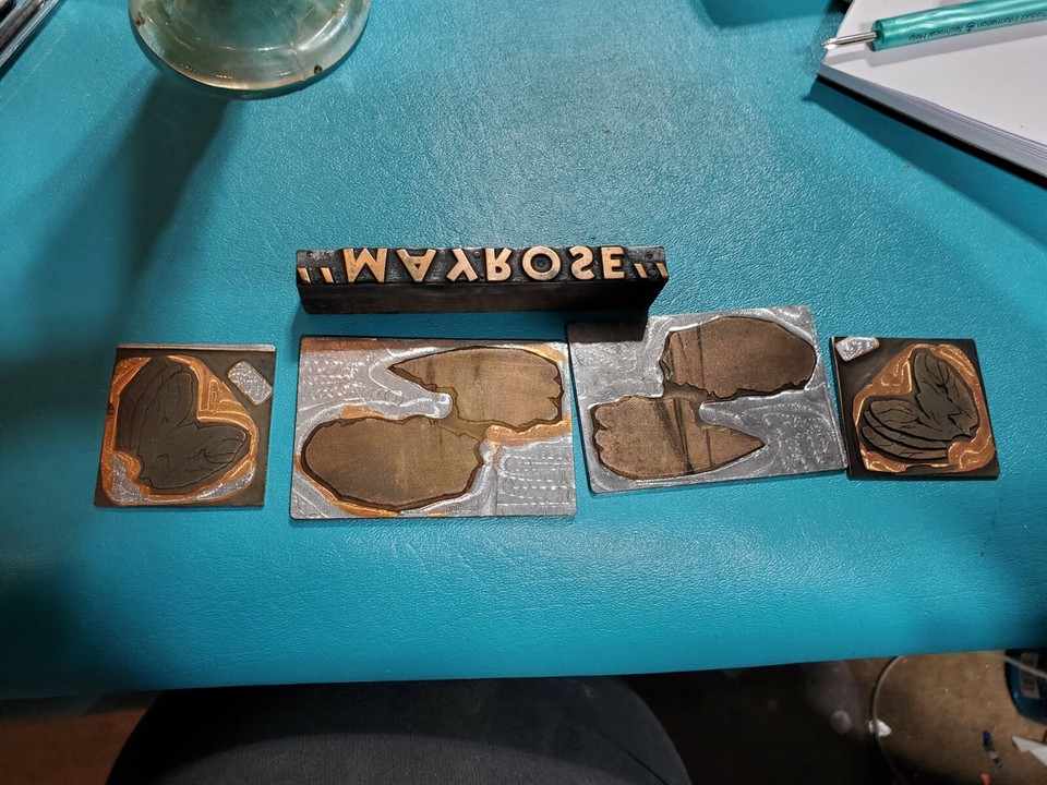 Letterpress Printer Block Copper Advertising Printing Plate MAYROSE ...