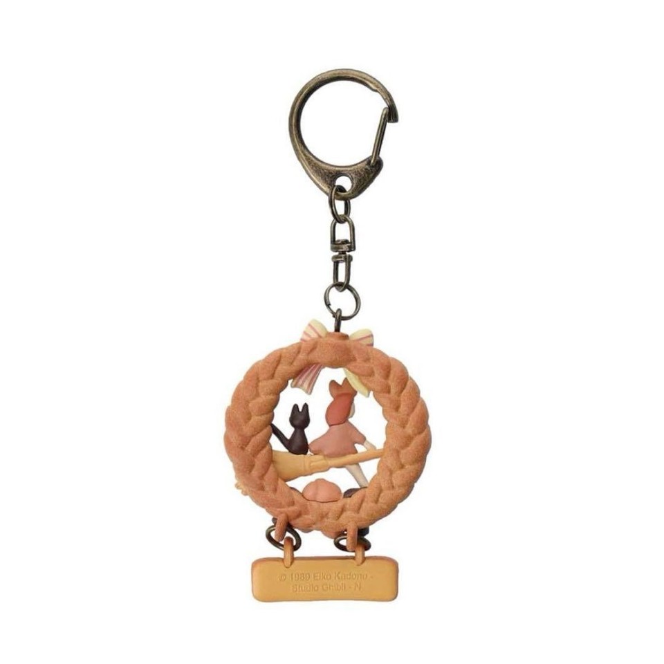 Kiki's Delivery Service Gigi Keychain with Bread Ghibli Donguri ...