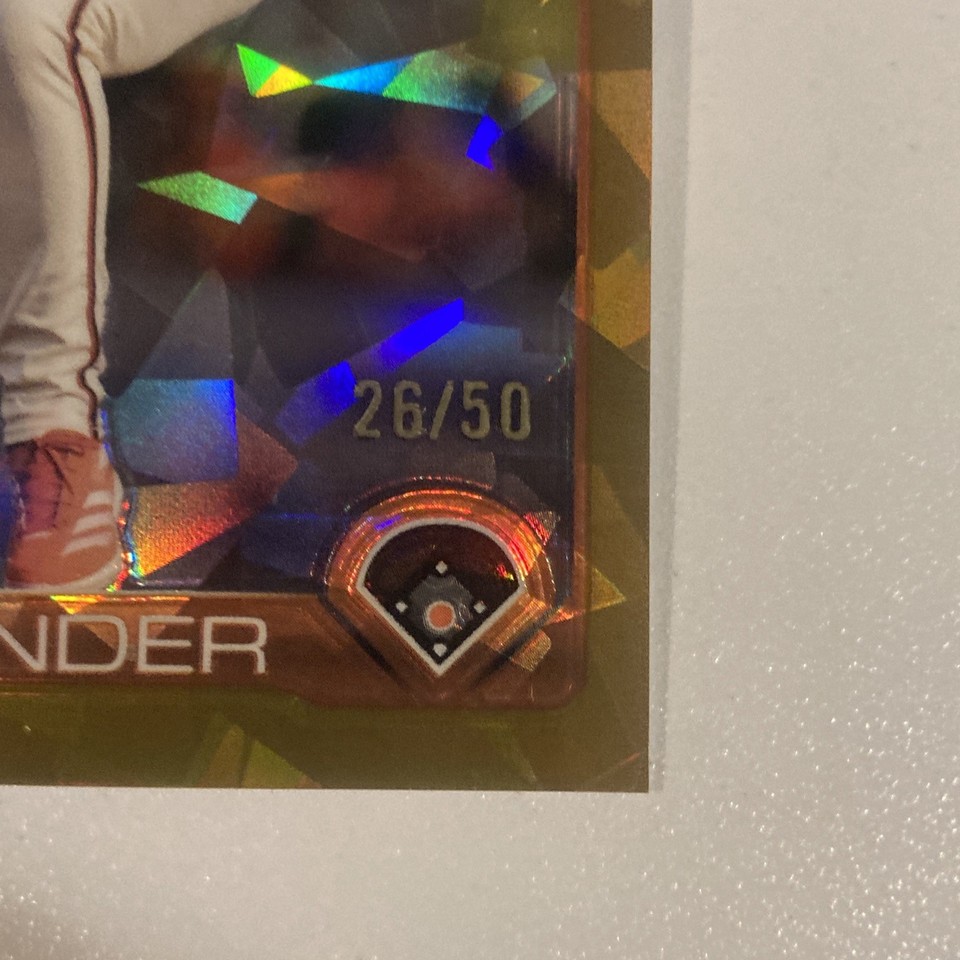 Topps Chrome Sapphire 2025 Justin Verlander #242 Gold Refractor /50 ...