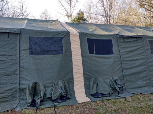 Military Base-X Tent Connector 300 Series open end to open end boot | eBay