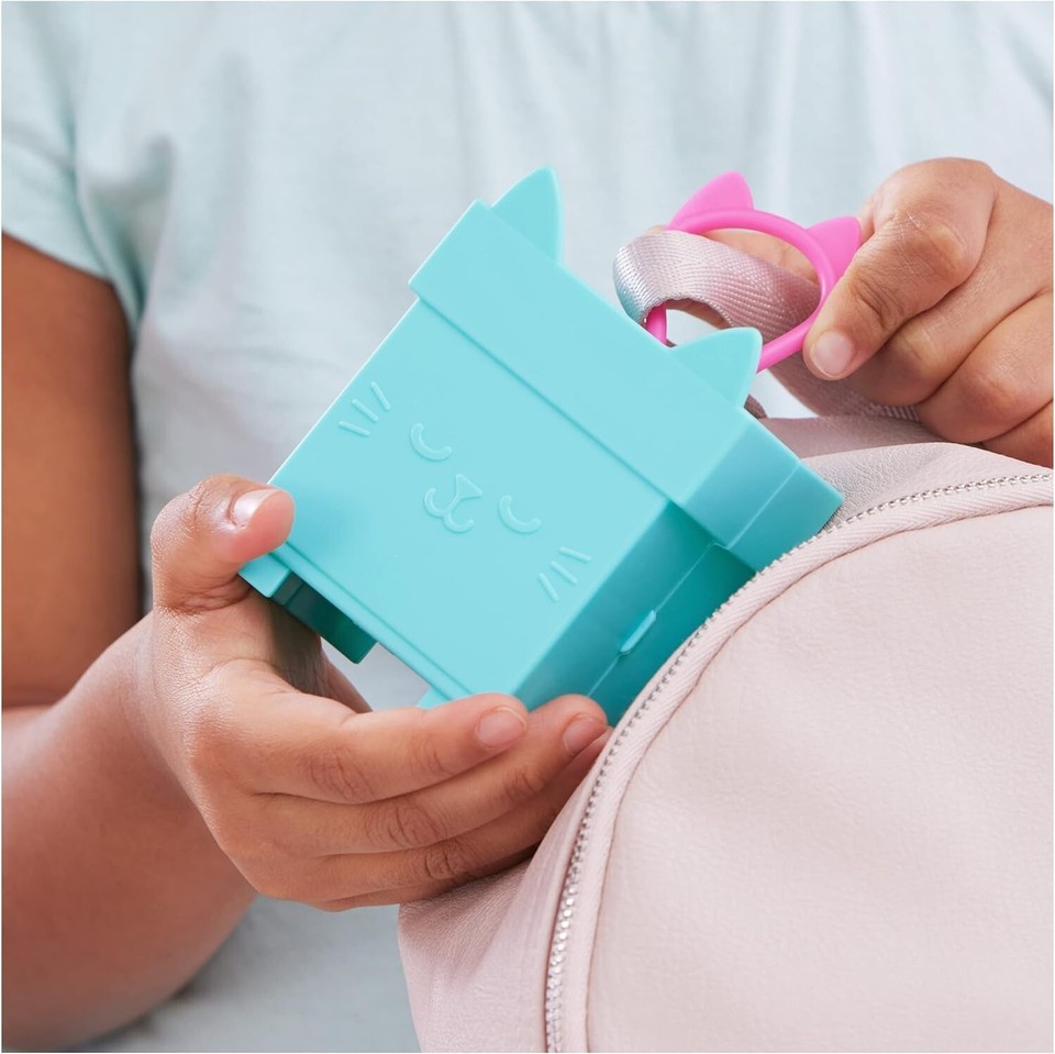 3 Clip-On Playsets, with Cakey, Baby Box and Mercat Toy Figures and ...