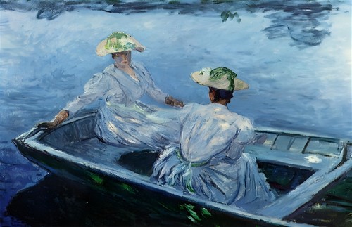 "The Blue Row Boat 1887 " Canvas Wall Art Picture Print | eBay