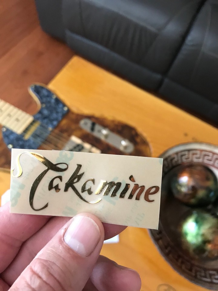 Takamine Guitar Decal 3D Metal laser head stock Restoration decal ...