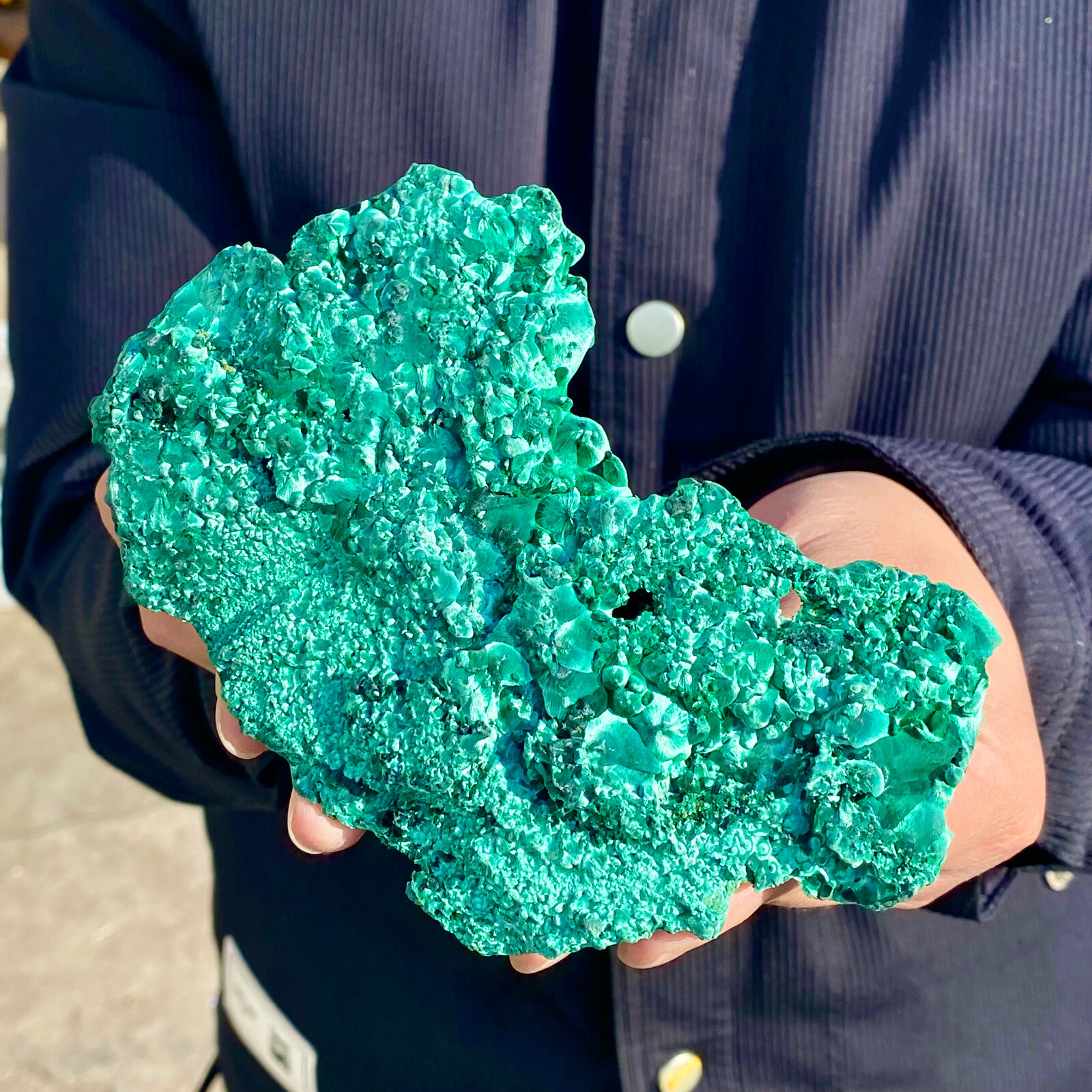 436G Natural Green Malachite Crystal Flaky Pattern Ore Specimen Quartz ...