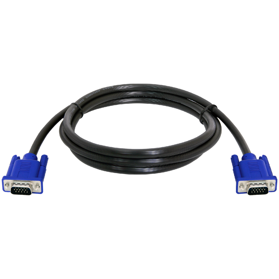 New Monitor VIDEO cable 15 Pin Male-Male VGA svga PC Computer desktop ...