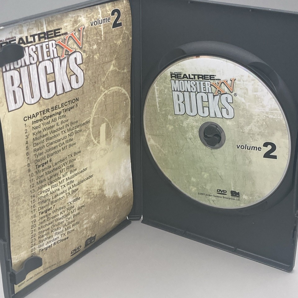 Bill Jordan's REALTREE Monster Bucks XV Vol 2 | RARE DVD | Deer Hunt ...