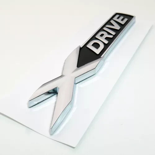 2pcs Chrome Xdrive Emblem Badge Side Sport Sticker Decal ABS For X1 X2 ...