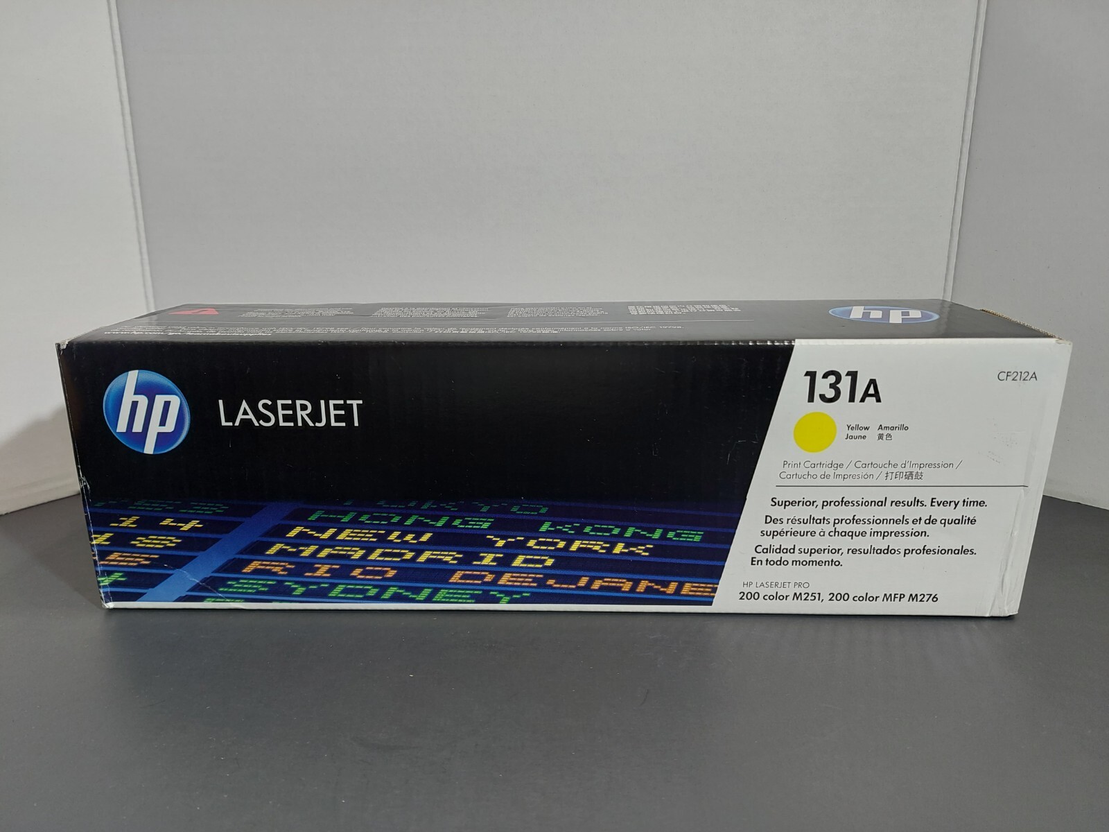 HP LASERJET 131A YELLOW Printer Cartridge CF212A NEW SEALED IN BOX Exp ...