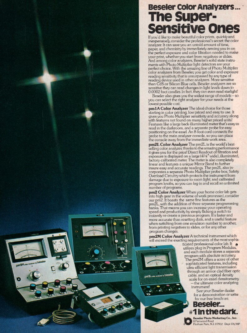 Beseler - Color Analyzers - Original Magazine Ad - | eBay