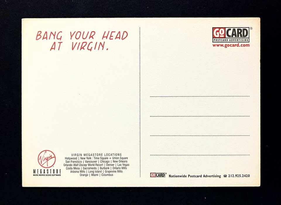 1999 Rock Lives Virgin Records Megastore Bang Your Head Vintage Promo ...