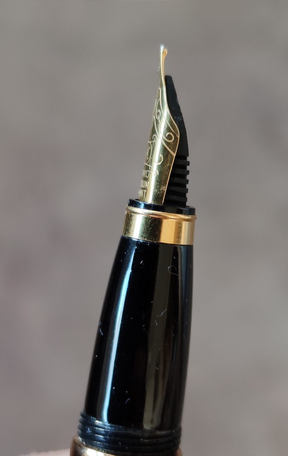 🔴Luxuriously made fountain pen SCHMIDT w/gold plated M nib - No cap🔴 | eBay