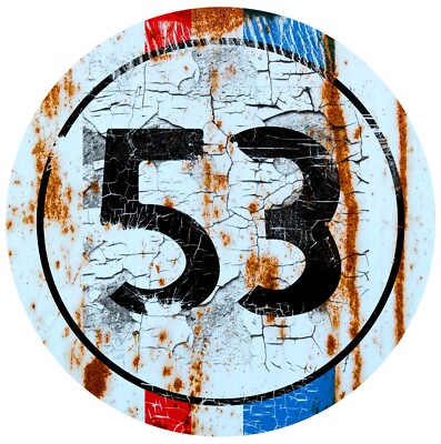 HERBIE 53 NEW BEETLE RUSTY Volkswagen STICKER AUTOCOLLANT CHOUPETTE ...