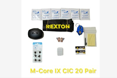 Rexton M-Core 20 CIC Hearing Aids Pair with Accessories & Programming ...