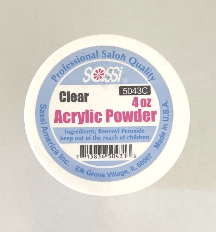 White OR Clear Professional Acrylic Powder for Nails Sassi Salons | eBay