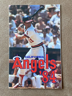 MLB 1984 CALIFORNIA ANGELS Schedule DOUG DeCINCES Baseball BUDWEISER ...