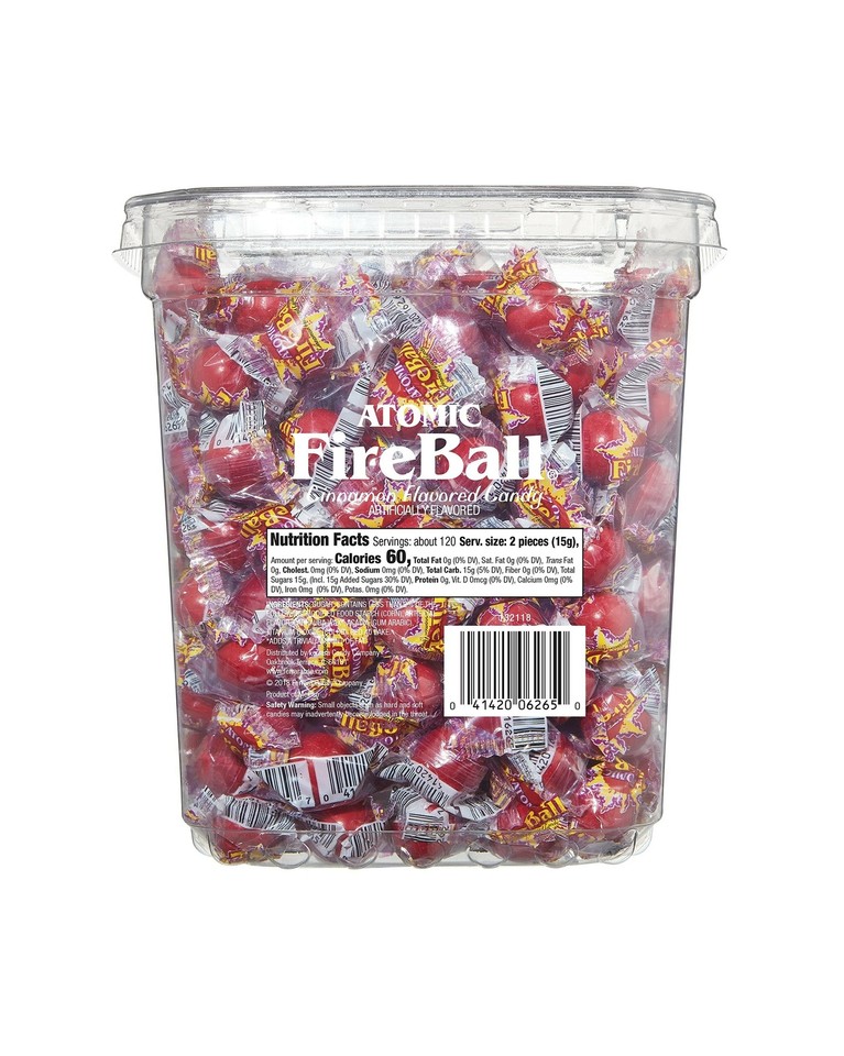 Atomic Fireballs Candy 4.05 Pound Bulk Tub | eBay