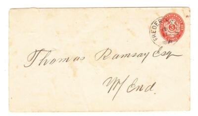 Danish West Indies POSTAL ENVELOPE-Sc#U2-FREDERIKSTED 12/11/1896-TO WES ...