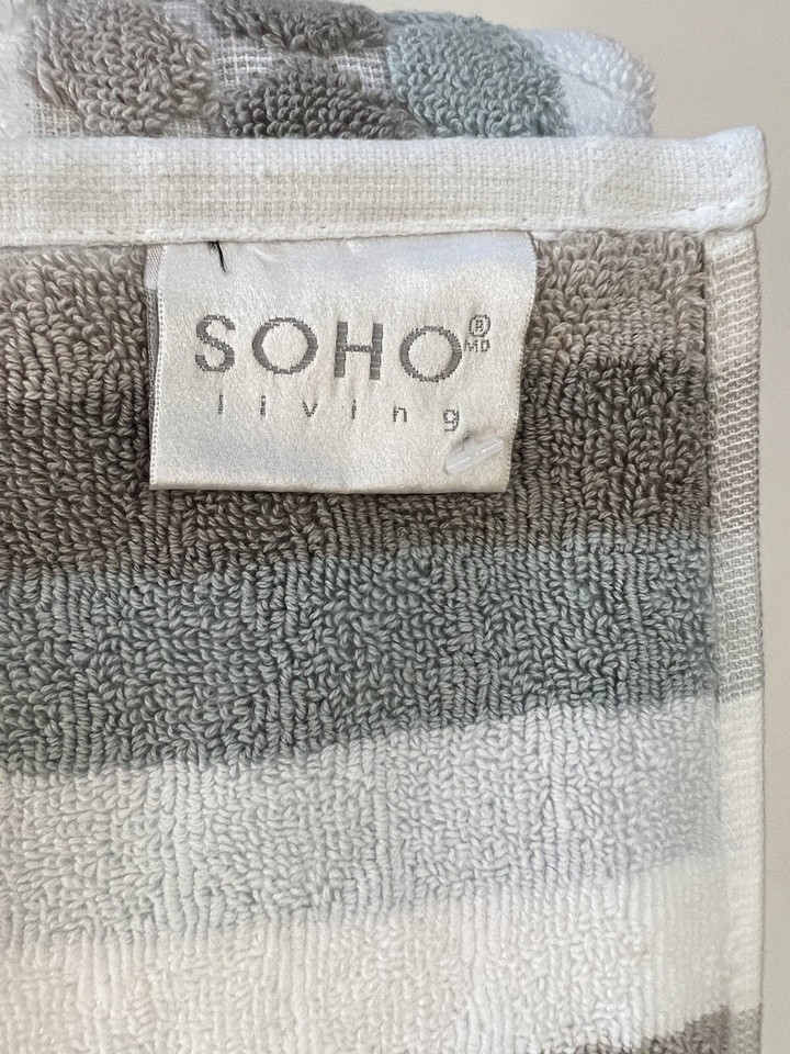 Soho Living 2 Bath 2 Hand Towels Multicolored Dots 100% Cotton NWT | eBay