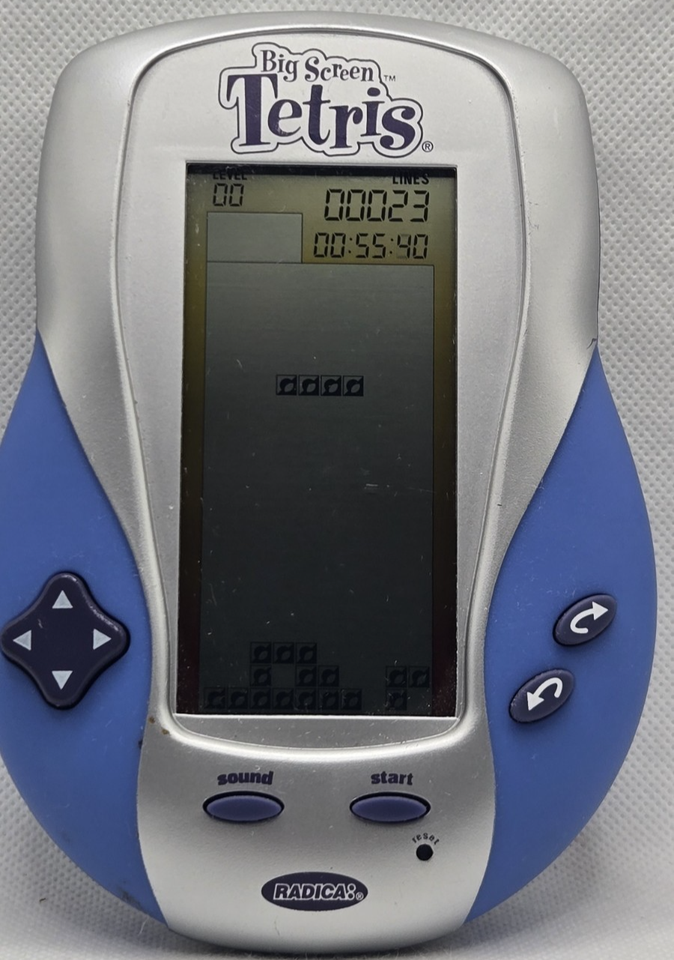 Radica Big Screen Portable Tetris Handheld Electronic Game 2002 Retro | eBay