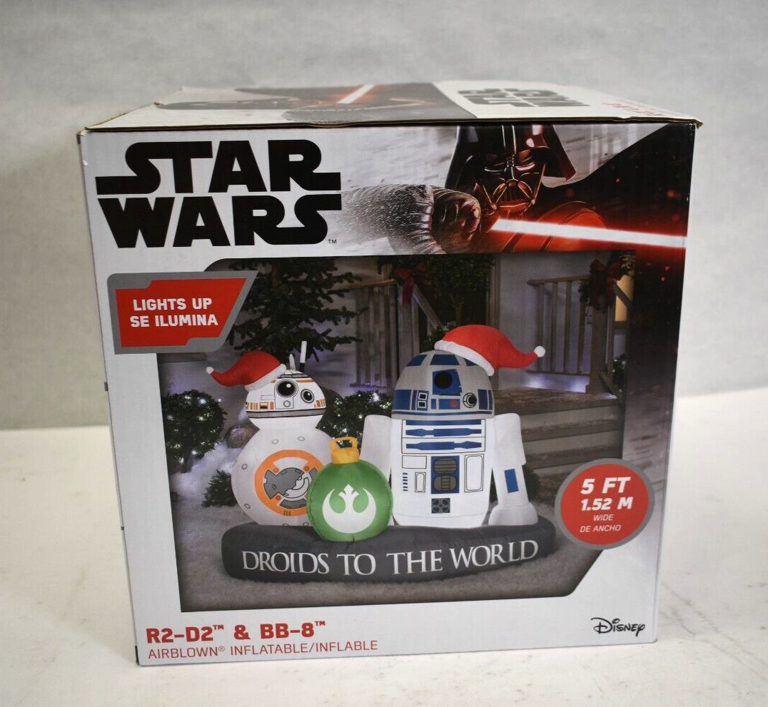 Star Wars Gemmy Christmas Inflatable 5' R2-d2 and Bb-8" Droid to The ...
