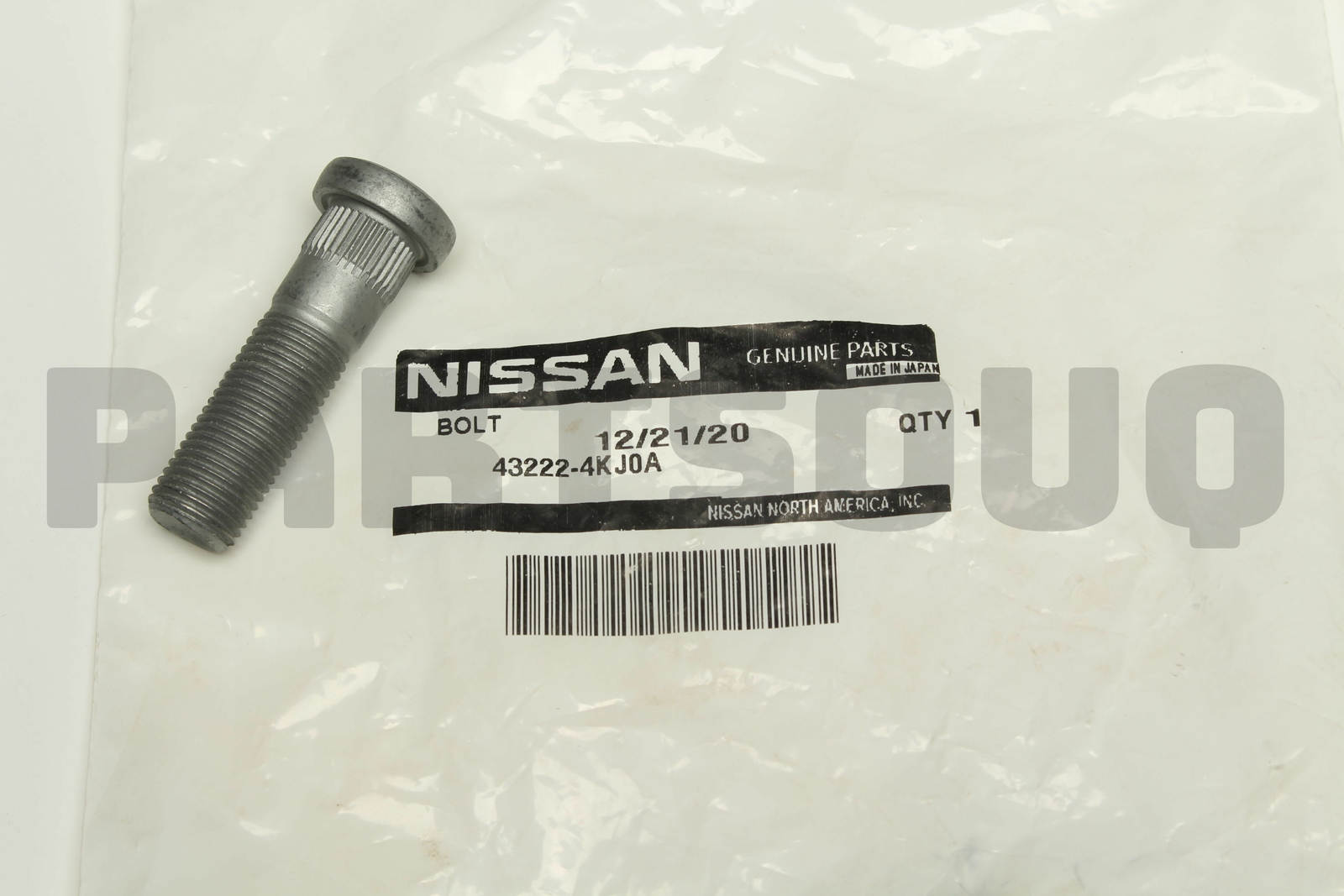432224KJ0A Genuine Nissan BOLT-HUB 43222-4KJ0A | eBay UK