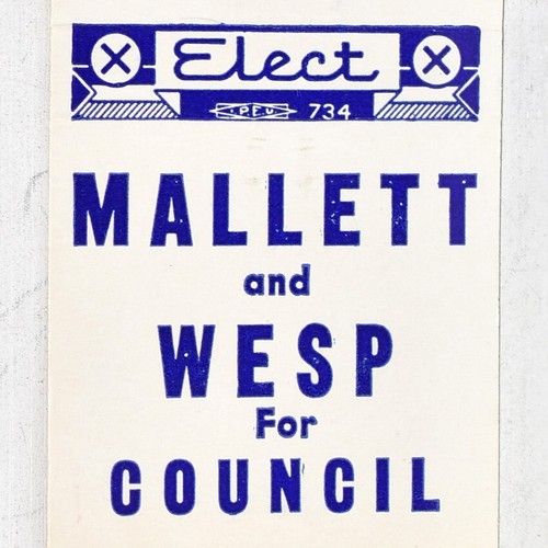 1958 Robert E. Wesp G. Herbert Mallett Borough Council Rutherford New ...