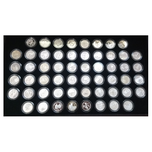 1999-2009 US State Quarters & Territories 56-Coin Silver Proof Set | eBay