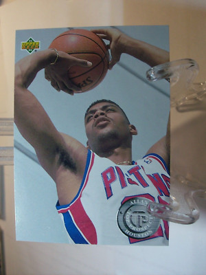 1993-94 Upper Deck Basketball #493 - Allan Houston TP - Detroit Pistons ...