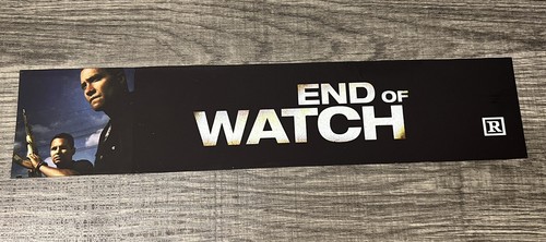 2012 End Of Watch Movie Theater Mylar Poster 2x12” Jake Gyllenhaal Anna ...