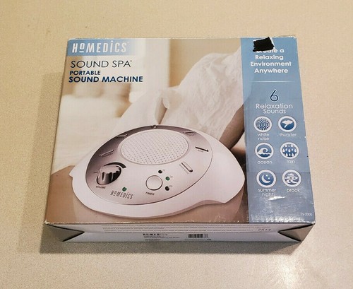 Homedics Sound Spa Portable Sound Machine w/ 6 Relaxation Sounds SS ...
