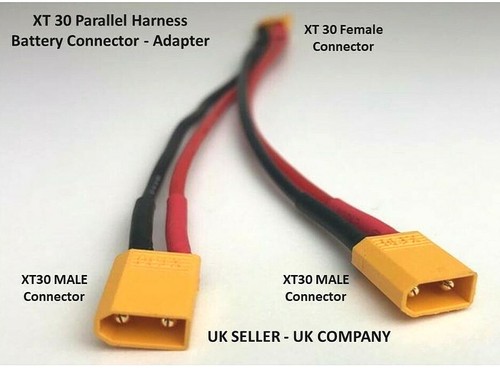 XT30 Parallel Y Harness Connector Splitter Cable Series 2 LIPO Battery ...