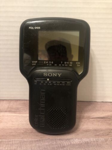 Sony Watchman Color FDL-3105 TV Portable Television Radio AM FM And ...
