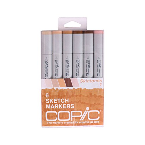 Copic SSKIN1 6 Piece Skin Tones Sketch Marker - 1 Set for sale online ...