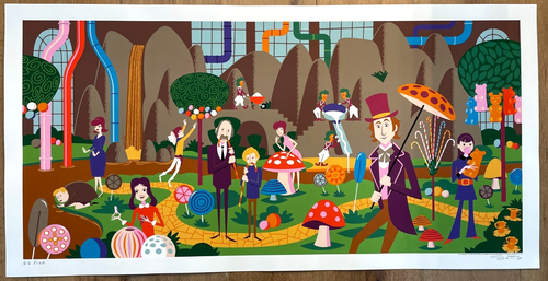 Shag WILLY WONKA & CHOCOLATE FACTORY Official Limited Edition Print Not ...