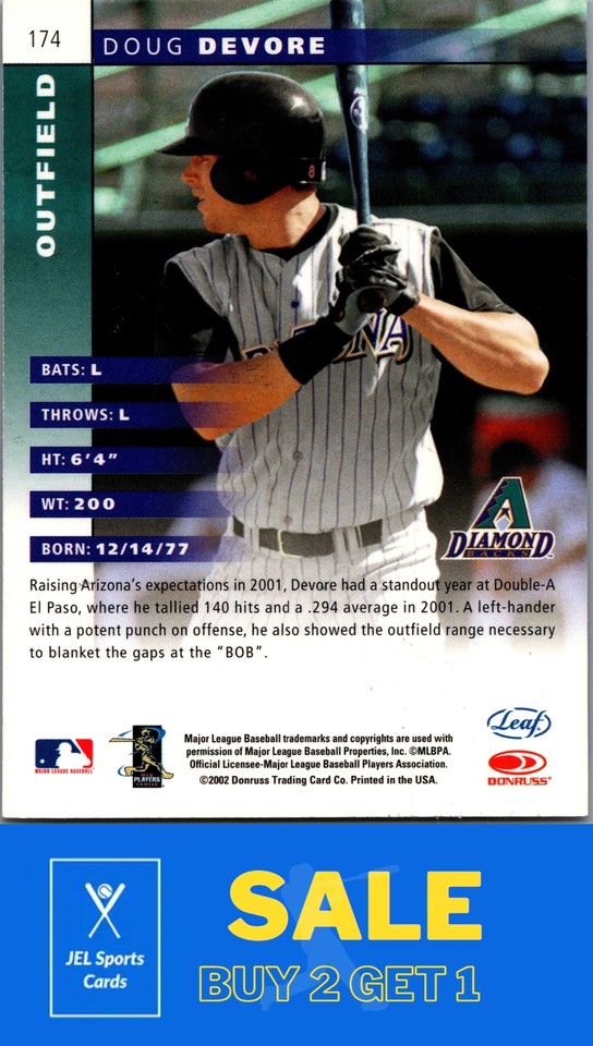 2002 Leaf #174 Doug Devore | eBay