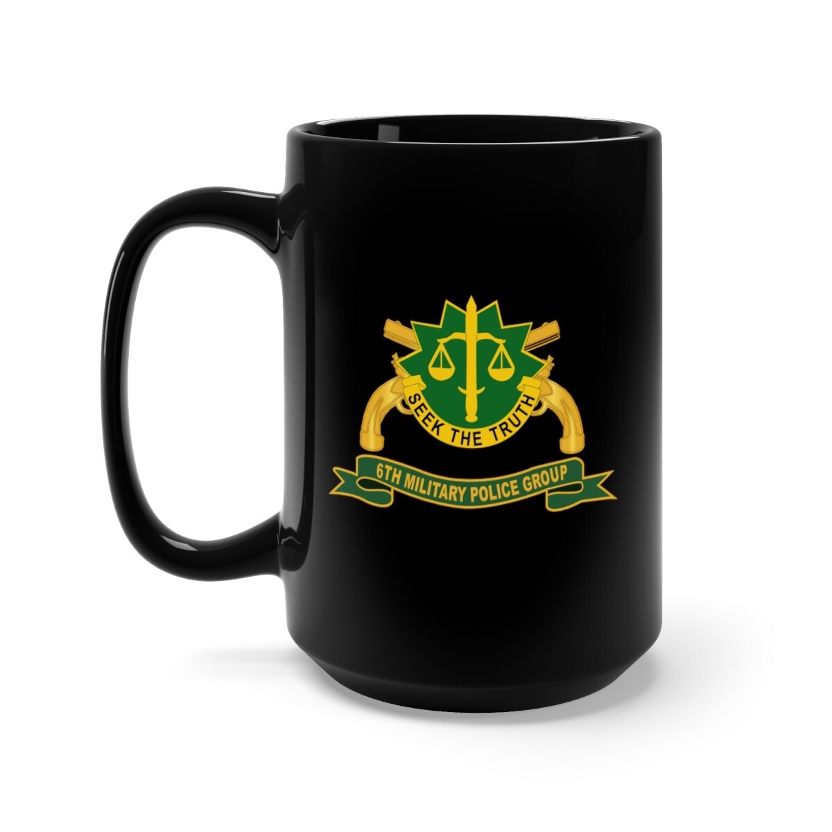 Black Mug 15oz - Army - 6th Military Police Group w Br - Ribbon | eBay
