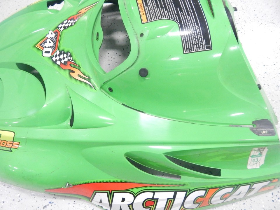 Arctic Cat Snowmobile 2001 ZR 440 Sno Pro Green Hood - 1718-011 | eBay