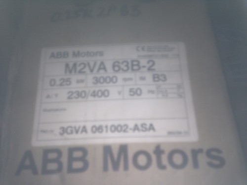 ABB MOTOR M2VA63B-2–3GVA061002-ASD | eBay