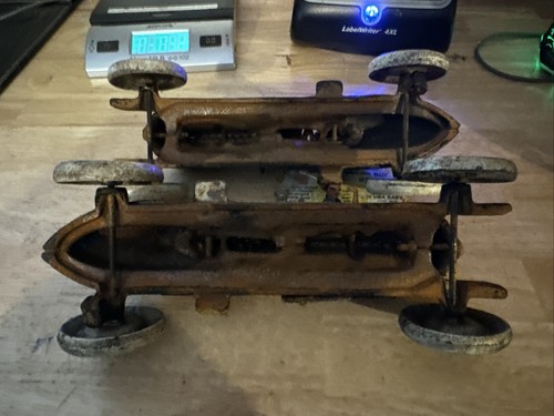 Race Car Set x2 Cast Iron Patina NASCAR Formula Indy 500 Collector ...