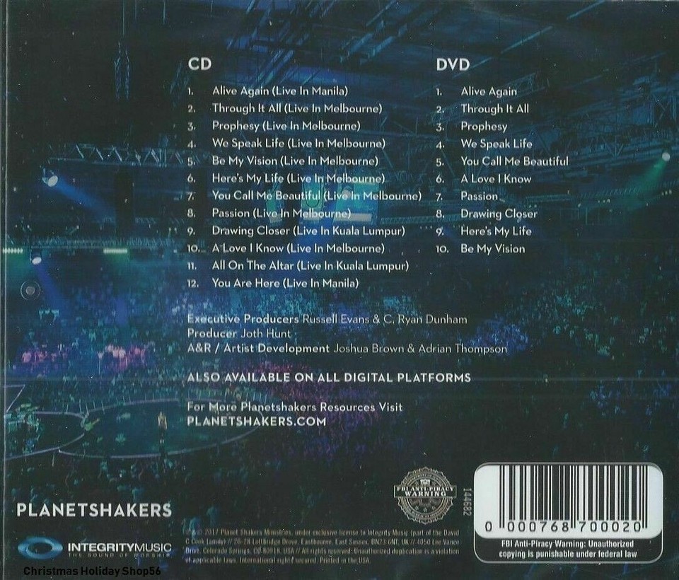PLANETSHAKERS - Legacy / CD + DVD - Praise Worship CCM Music CD | eBay