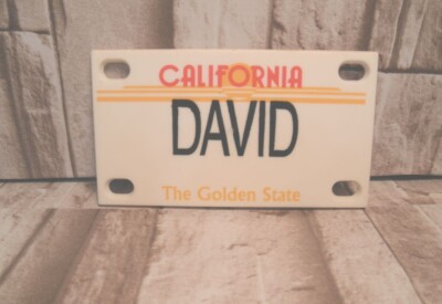 NEW PERSONALIZED NAME "DAVID" NOVELTY DECORATIVE SMALL CALIFORNIA ...