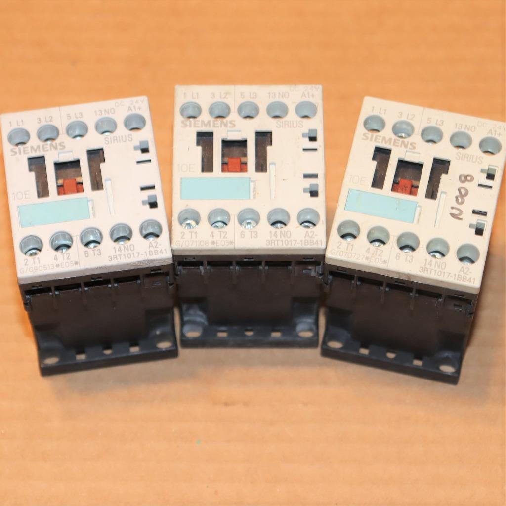 One Siemens 3RT1017-1BB41 Contactor 24VDC Coil More Available | eBay