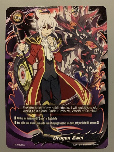 FUTURE CARD BUDDYFIGHT DRAGON ZWEI FLAG KYOYA GAEN AZI DAHAKA PR/0206EN ...