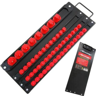 Neilsen 52pc Socket Rail Tray 1/4" 3/8" 1/2" 3/4" Organiser Storage ...