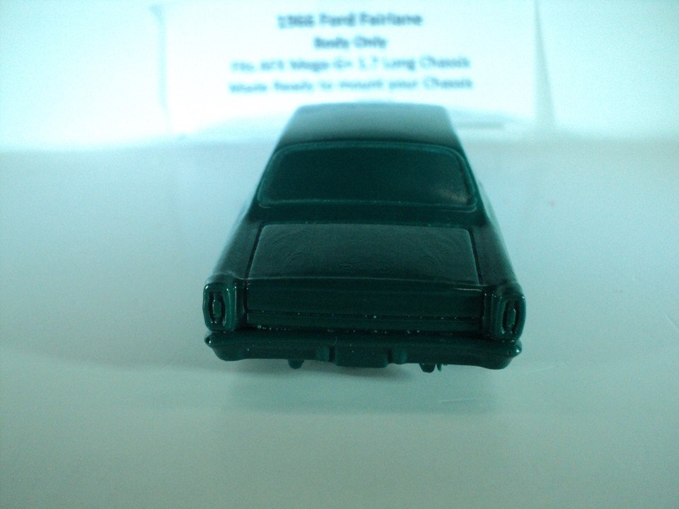 HO scale Slot Car Custom Resin body only 1966 Green Ford Fairlane Fits ...