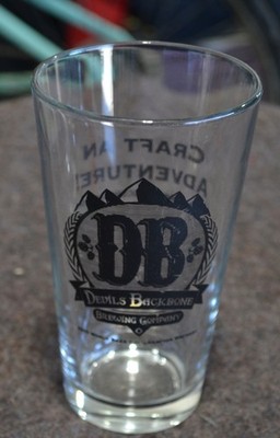 MICROBREWERY BEER GLASS, DEVILS BACKBONE BREWING COMPANY. LEXINGTON ...